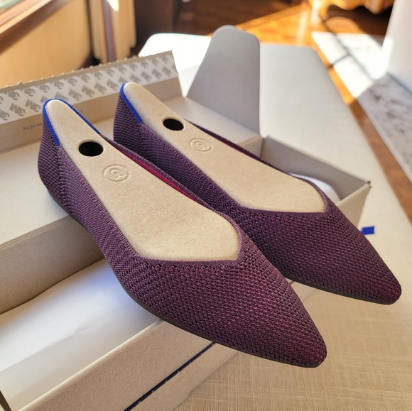 Rothy's | Shoes | New Rothys Size 9 Retired Berry Lattice Stitch Point ...